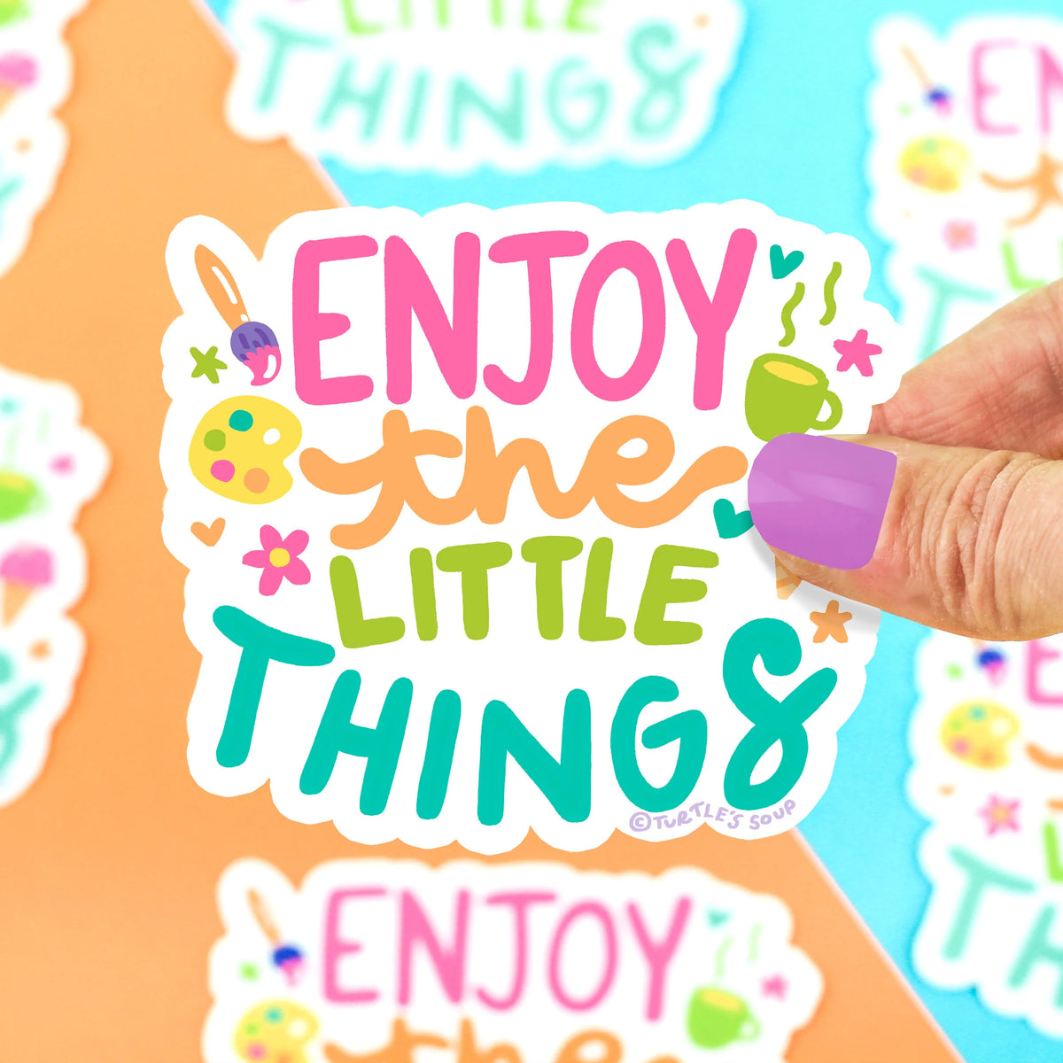 Sticker Enjoy the Little Things – Posner's Art Store