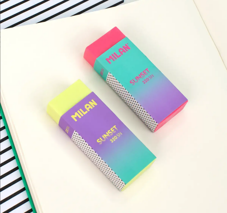 Milan 320 Nata Sunset Erasers – Posner's Art Store