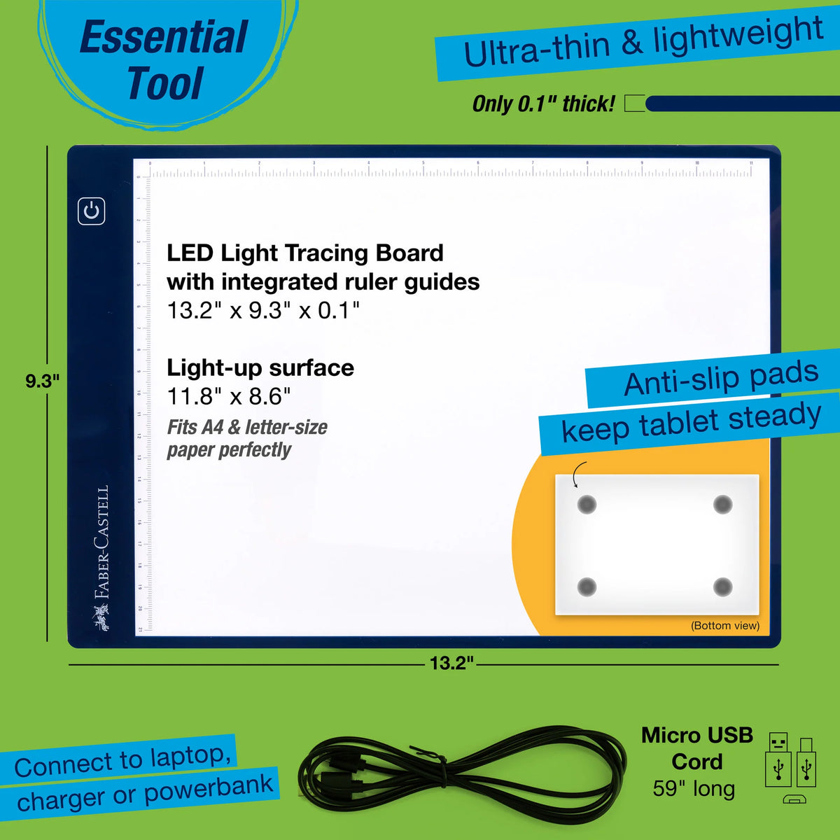 Faber Castell LED Light Tracing Board | Posners Art Store – Posner's ...